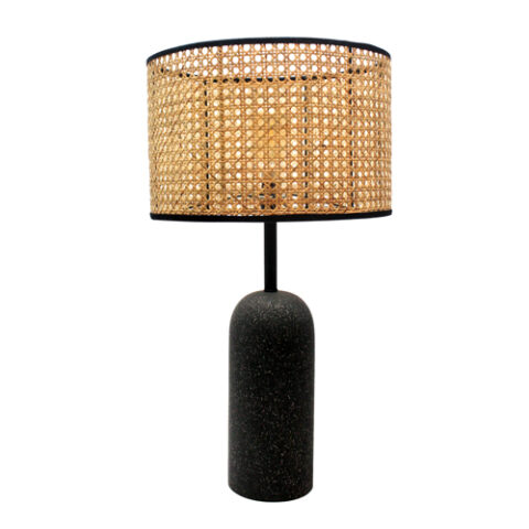 Bullet Table Lamp - Black Speckle Base - Interiors